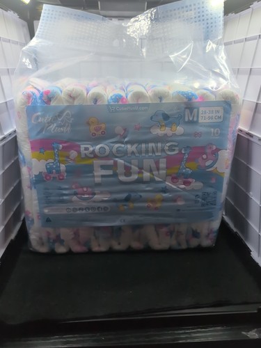 Cutie PlusU Rocking Fun Adult Diapers Abdl Fetish Incontinence SZ M 10 ...