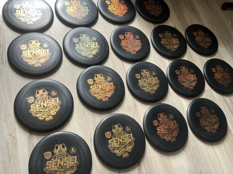 Disc Golf Putter Pack Dismania Active Sensei Bulk Lot of 18 Discs Black ...
