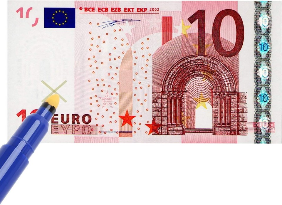 Money Checker Pen Forged Bank Note Detector Pens Fake Notes Tester Pen ...