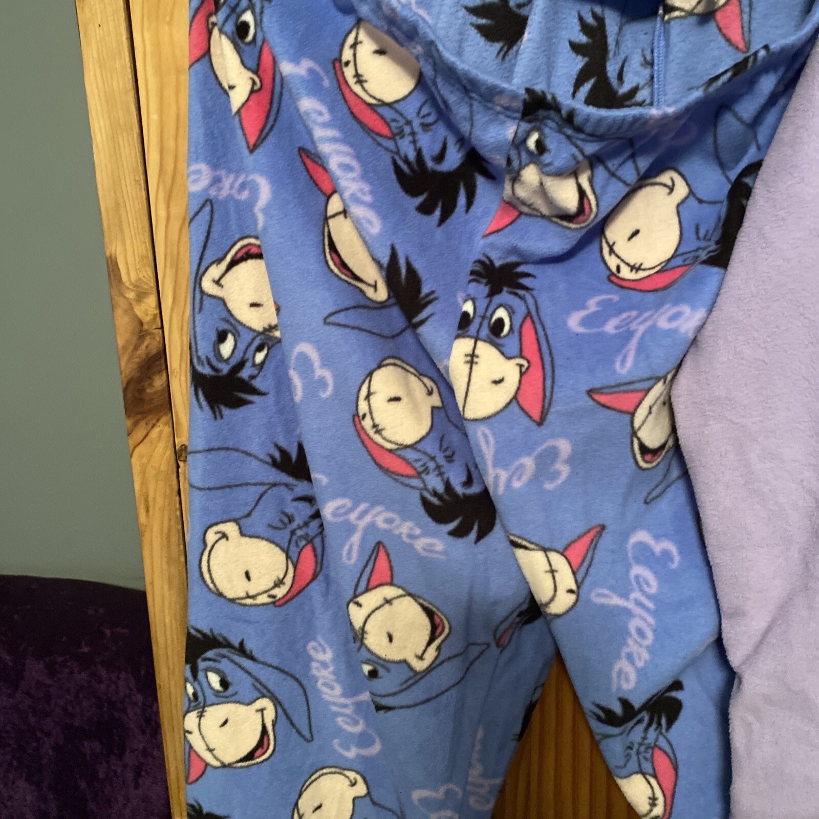 Disney Eeyore Womens Pajama Set Blue Plus Size 2X 18/… - Gem