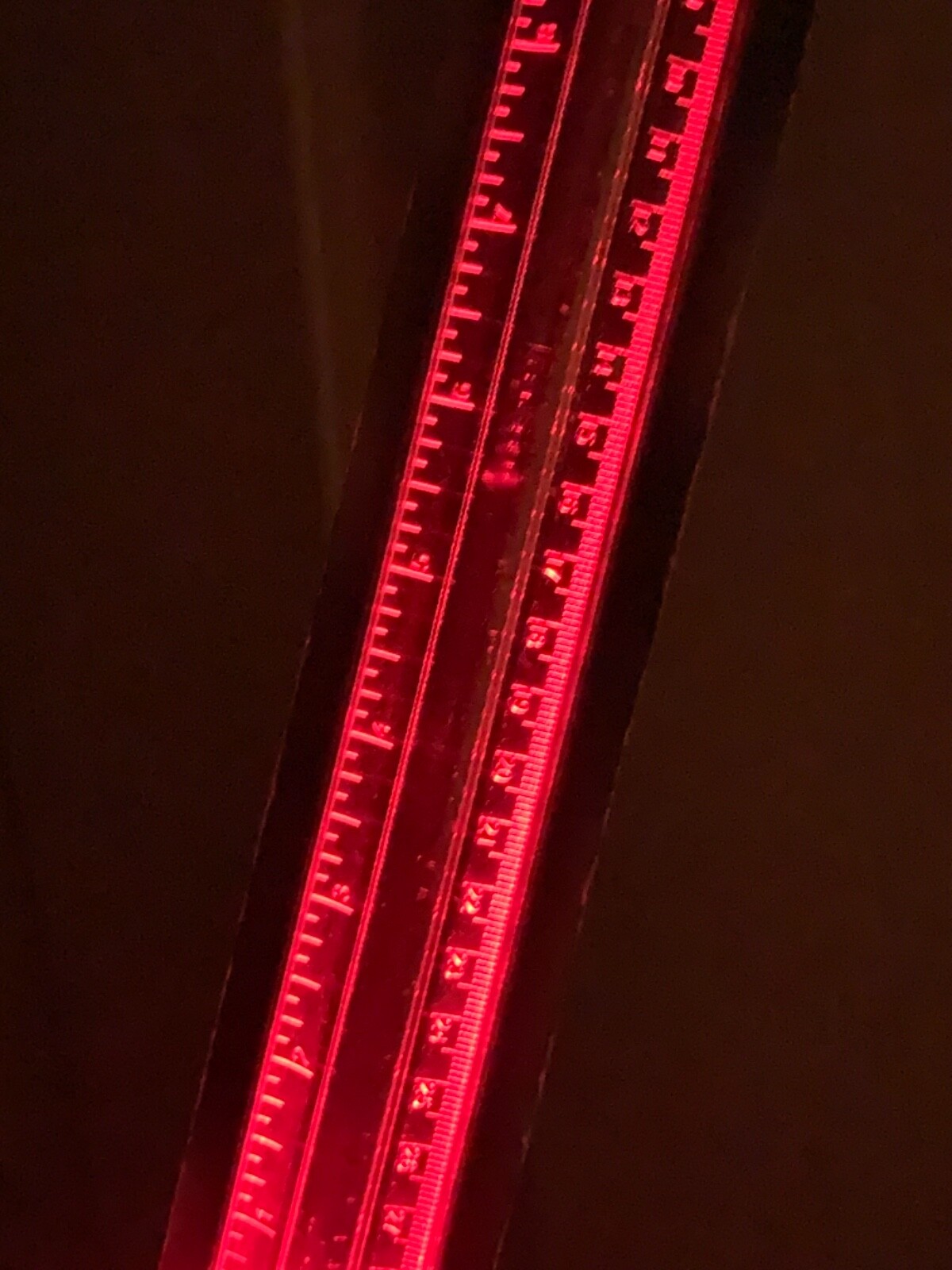 Fiskars Illuminator Ruler #9106 Measurements Light Up Fast for sale ...