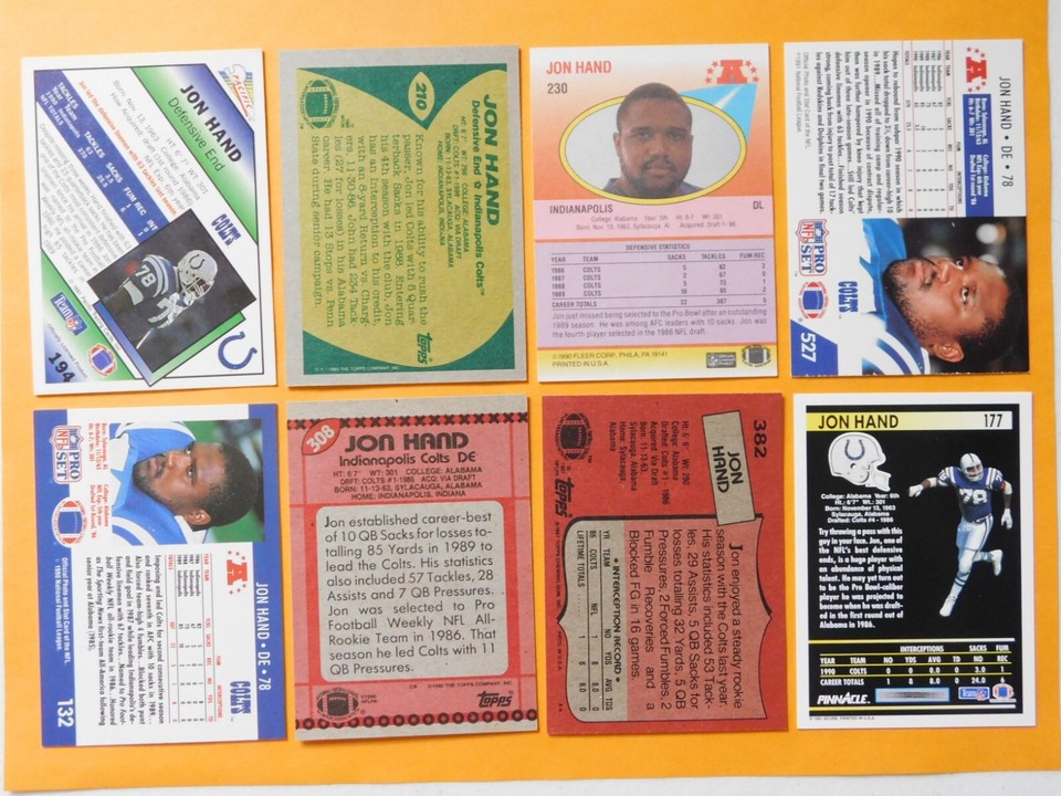 Jon Hand 8 Card Lot | eBay