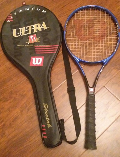 Wilson Ultra Comp Tennis Racquet Grip L 2 3 4 3/8 With Case | eBay