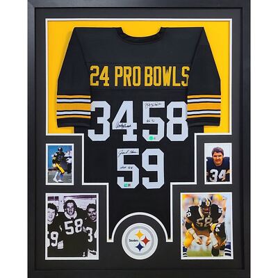 Pittsburgh Steelers Framed Signed Jersey Autographed Beckett Lambert ...