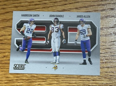 HARRISON SMITH / JOHN RANDLE / JARED ALLEN 2021 Panini Score #3D13 3D ...