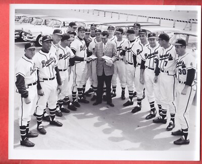 1958 MILWAUKEE BRAVES TYPE 1 8 X 10 BRAVES GET FREE CARS SPAHN | eBay