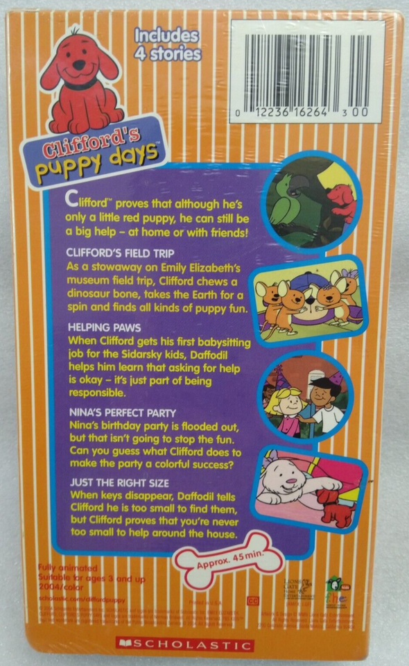 VHS Clifford Puppy Days - Helping Paws (VHS, 2004) - NEW | eBay