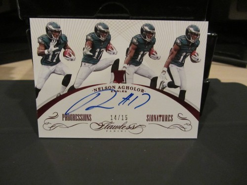 Panini Flawless Ruby On Card Autograph Eagles Nelson Agholor 14/15 2015 ...