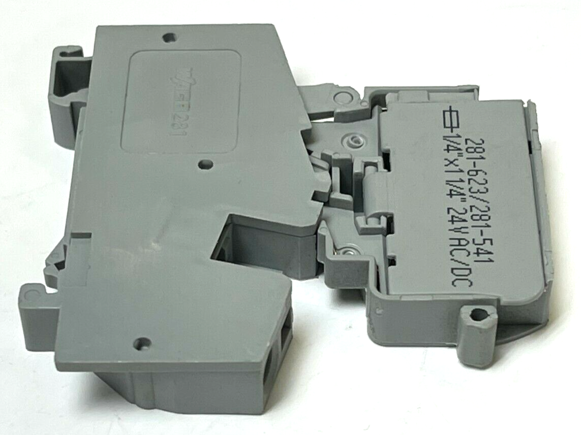 WAGO 2 CONDUCTOR FUSE TERMINAL BLOCK 281-623/281-541 24VAC/DC 10A | eBay