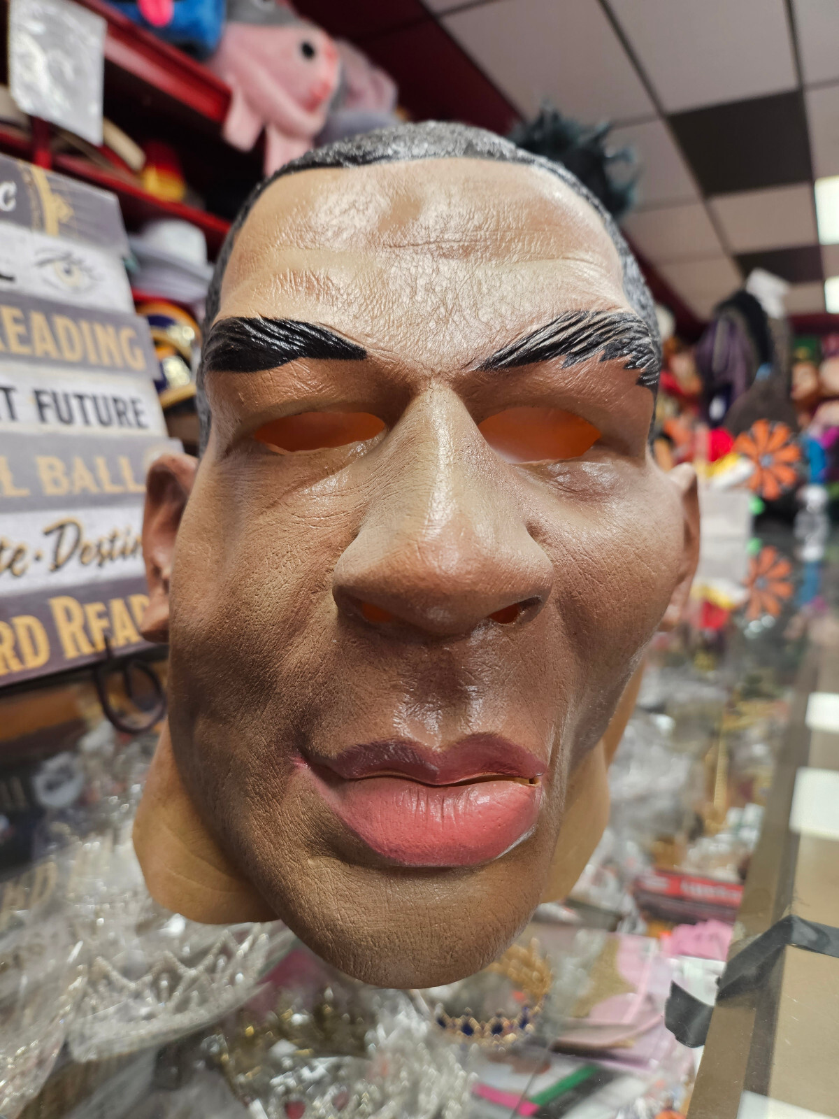 MIKE TYSON MASK Vintage Collectible Soft Vinyl Hallow… - Gem