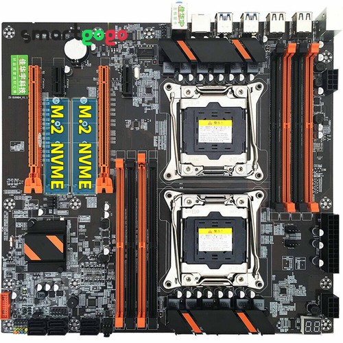 X99 Dual Socket Motherboard Mainboard FCLGA 2011-3 for Intel E5-2680 V4 ...