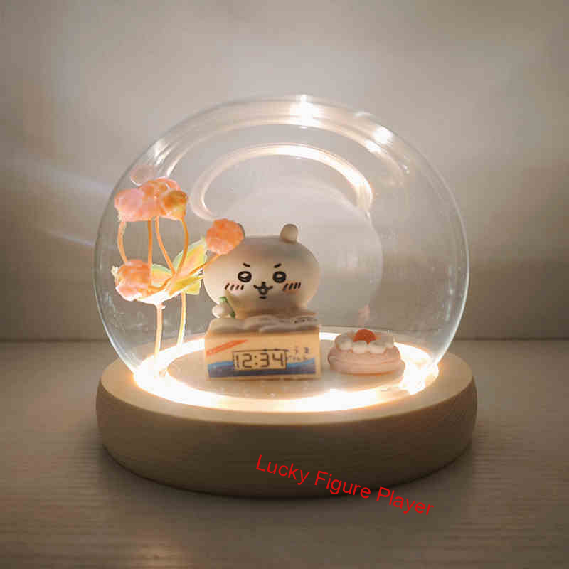 Chiikawa Hachiware Usagi Crystal Ball Night Light Small Table Lamp ...