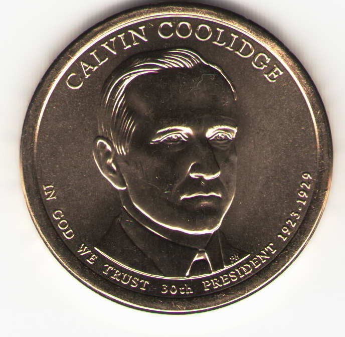 US. 2014-D. Calvin Coolidge (1872-1933). 30th President (1923-28) UNC ...