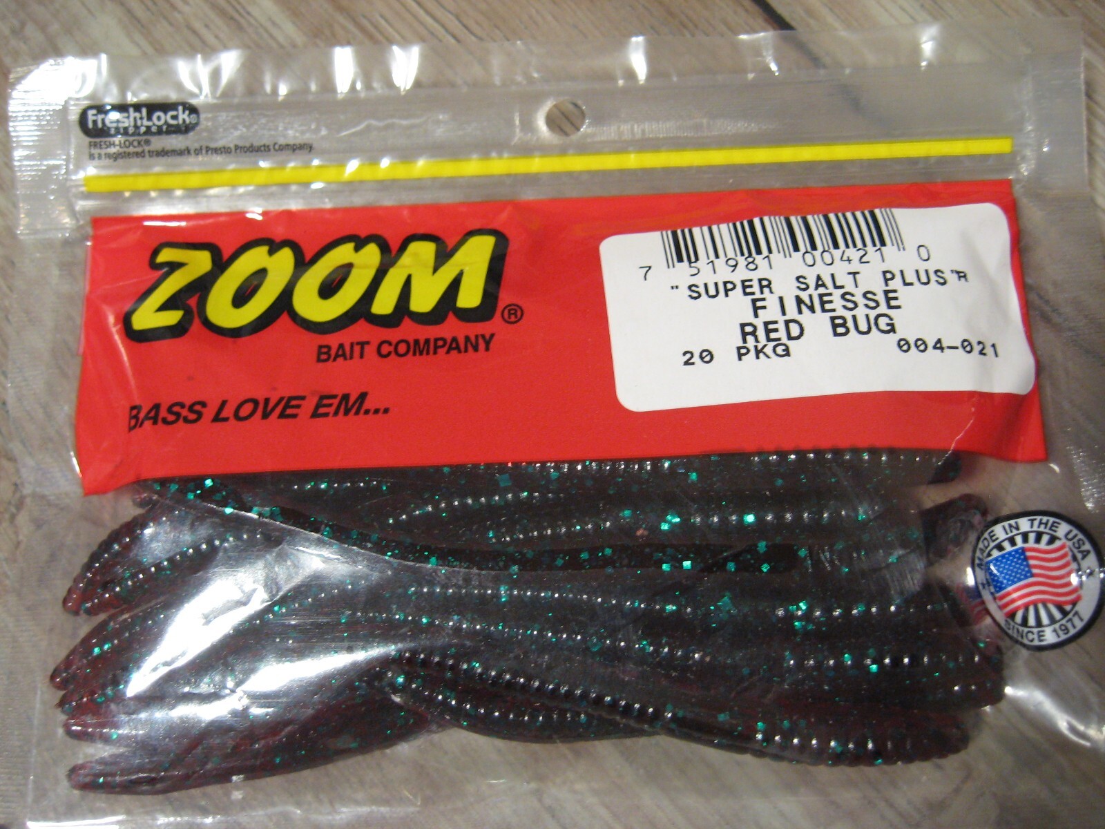 Zoom Soft Baits - 4 3/4" Finesse Worms 004 - Choose Colors - 20 Worms ...