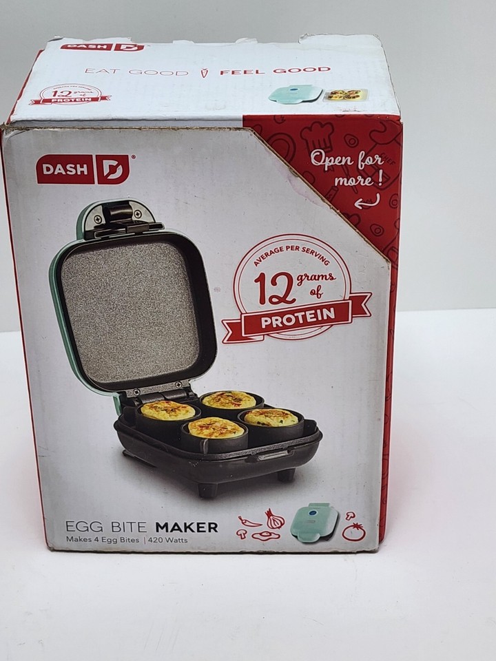 DASH Egg Bite Maker Sous Vide Style w/ Silicone Molds Aqua | eBay