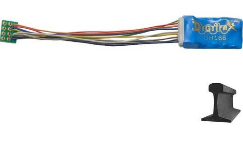 Digitrax DH166P ~ New 2023 ~ HO DCC Motor Decoder ~ Easy Connect 9 Pin ...