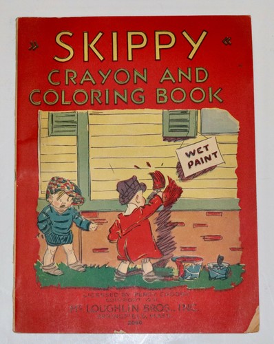 SKIPPY COLORING BOOK vintage 1931 PERCY CROSBY used | eBay