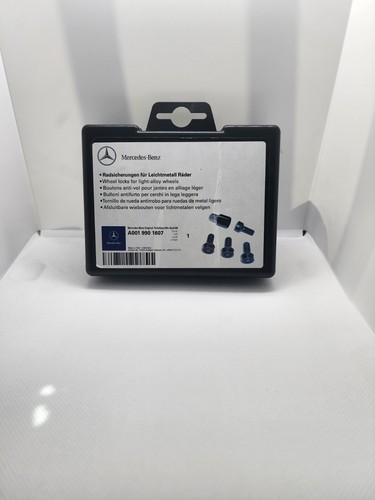 Authentic OEM Mercedes-Benz Wheel Lock Kit A001 990 1607 Black Color ...