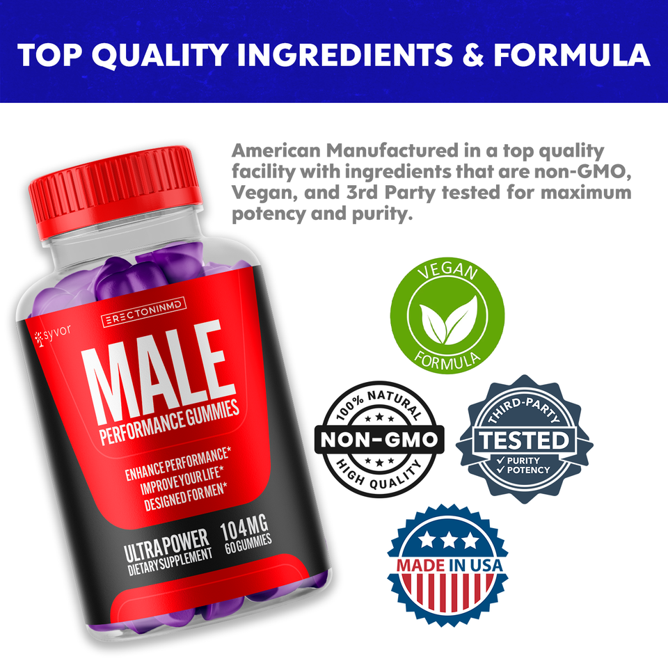 Erectonin MD Advanced Male Performance Formula Vitamin Supplement 60 ...