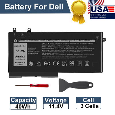 R8D7N Battery for Dell Precision 3540 3550 Latitude 5400 5500 E5400 ...