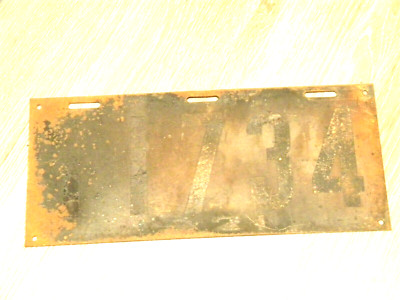 Barn Find Vtg License Plate 1921 1734 | eBay