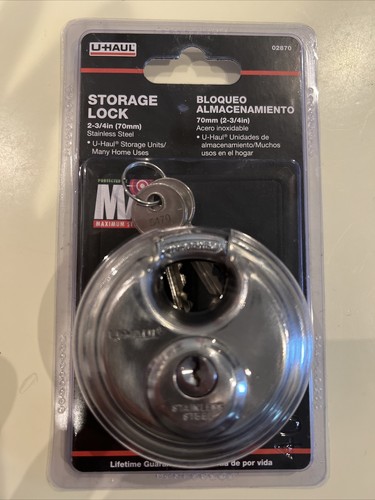 Uhaul Storage Lock Maximum Security 2-3/4in Stainless Steel 2-3/4” | eBay