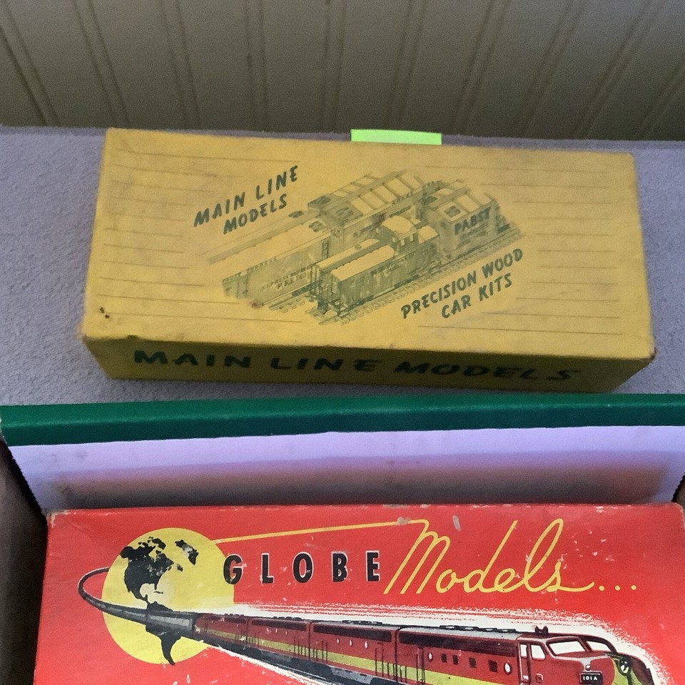 Vintage Globe Main Line Model Train Kits With Boxes Parts Only | eBay