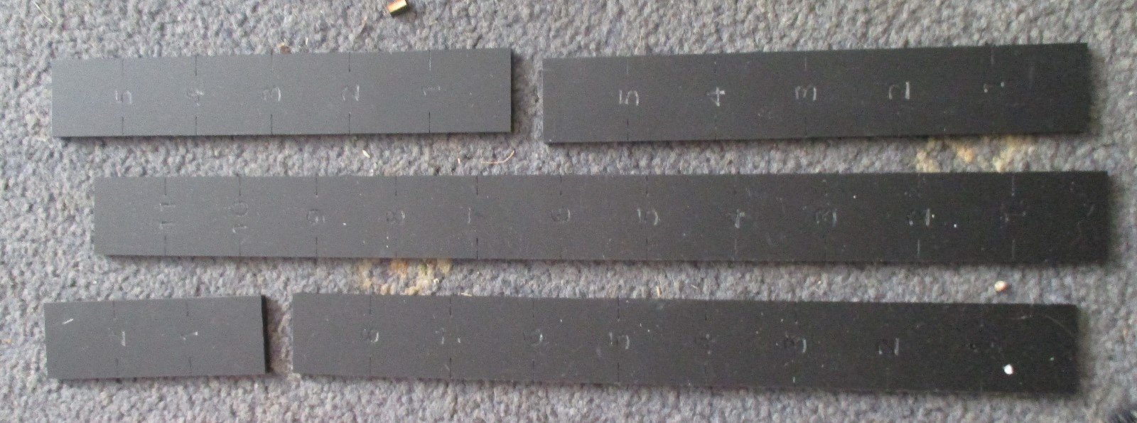 4 Wargame Rulers Measuring Sticks in MDf, oak and Acrylic AOS Warhammer ...