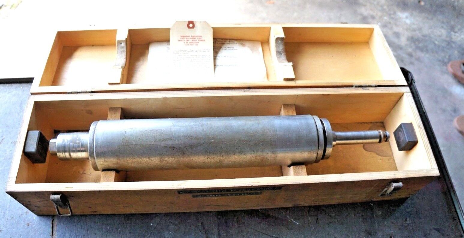 POPE MACHINERY CO. LARGE TOOL POST GRINDER SPINDLE 3.12" OD INTERNAL W ...