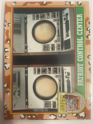 #66 Patriot Control Center 1991 Topps Glossy Desert Storm Series 1 | eBay