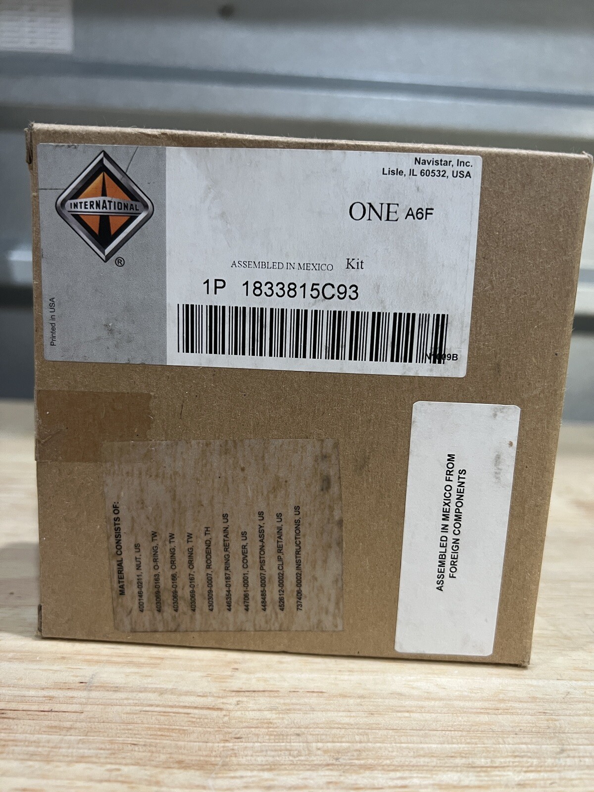 BRAND NEW! Genuine International 7.3 TURBO PEDESTAL EBPV Rebuild Kit ...