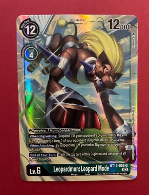 Leopardmon: Leopard Mode BT13-058 SR Digimon CCG | Versus Royal Knights ...