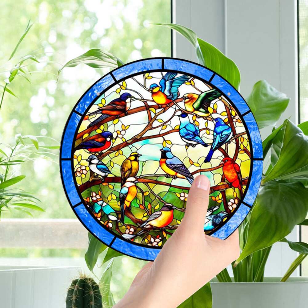 Suncatcher Window Panel Hanging Sun Catcher with Chain and Hook Acrylic ...