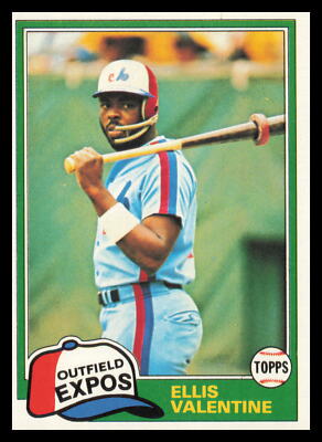 1981 Topps #445 Ellis Valentine Montreal Expos | eBay