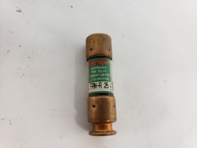 Bussmann Model: FRN-R-25 FuseTron Dual Element Current Limiting Class ...