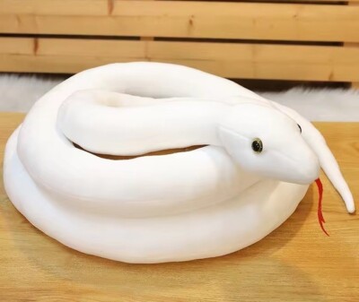 White Boa Cobra Python Snake 60" Stuffed Animal Plush Toy Toddler Doll ...