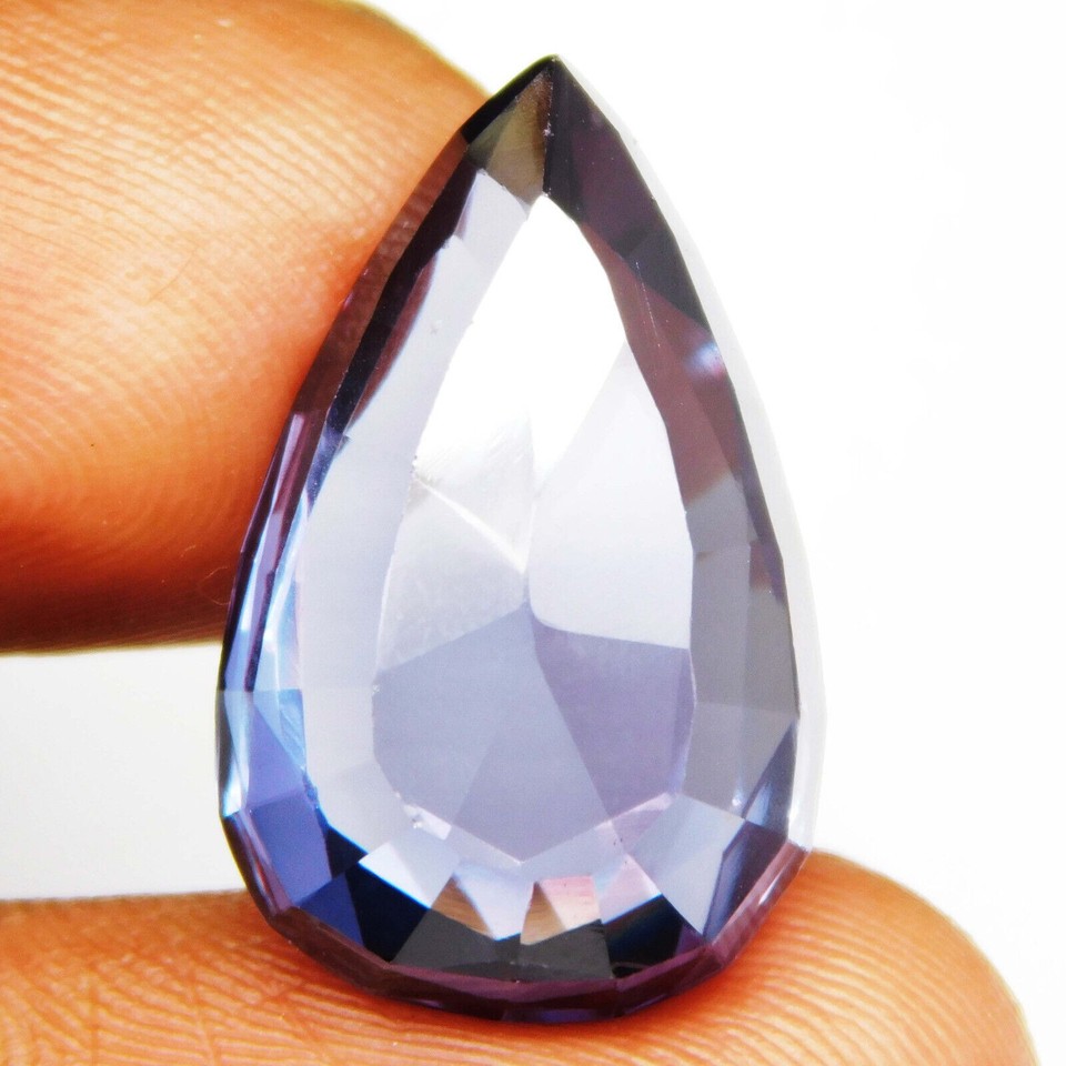 23.85 Ct Natural Color Change Alexandrite Pear Cut Certified Loose ...
