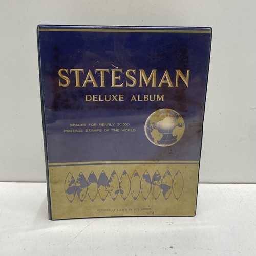 H.E Harris Statesman Deluxe Stamp Album | eBay