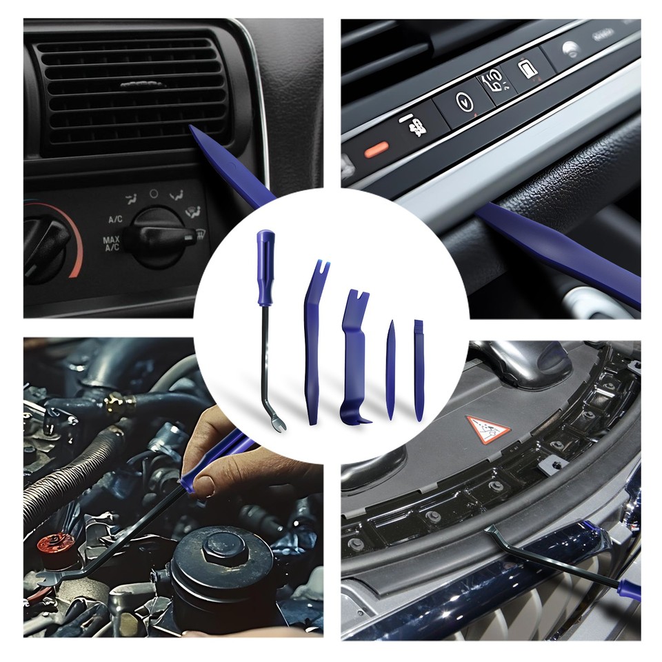 Auto Trim Removal Tool Kit Car Stereo Install Tools Dashboard Fastener ...