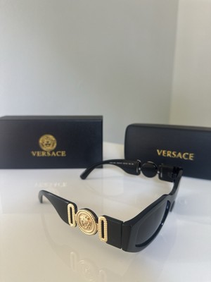 Versace Unisex Sunglasses Black 0VE4361 GB1/87 53mm | eBay