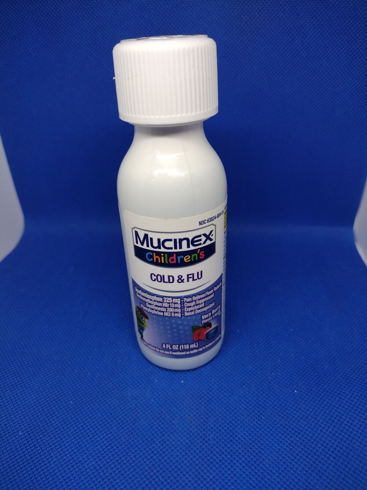 Mucinex Kid's Cold Cough & Sore Throat Liquid Berry 4oz 363824278643 ...