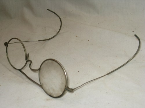 parts / repair vintage antique wire rim glasses Lennon Potter round ...