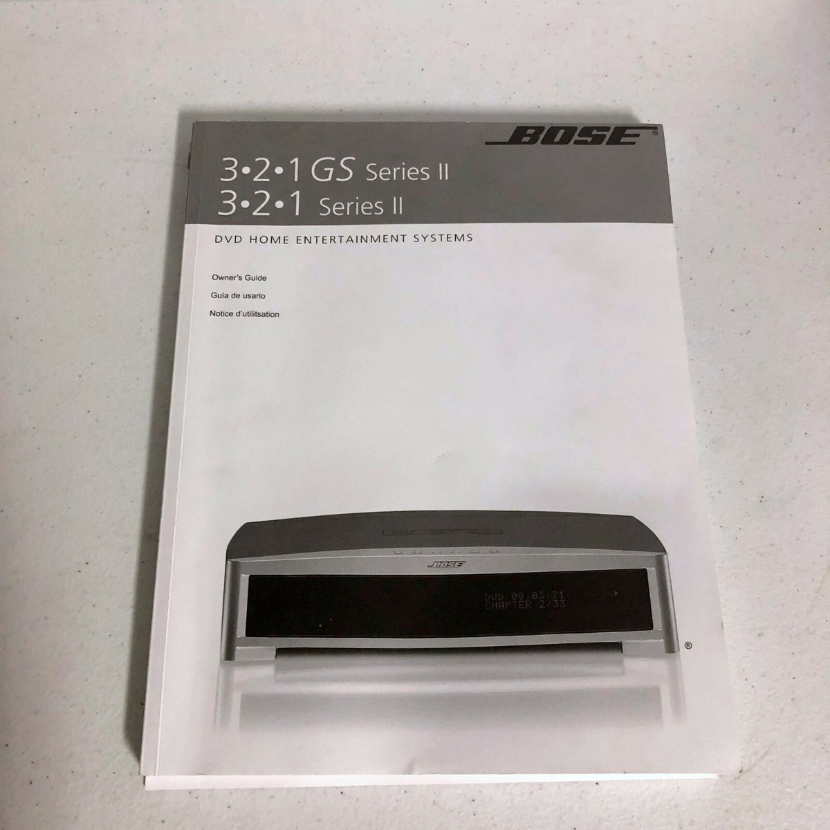 Bose 321 Series 1 Manual