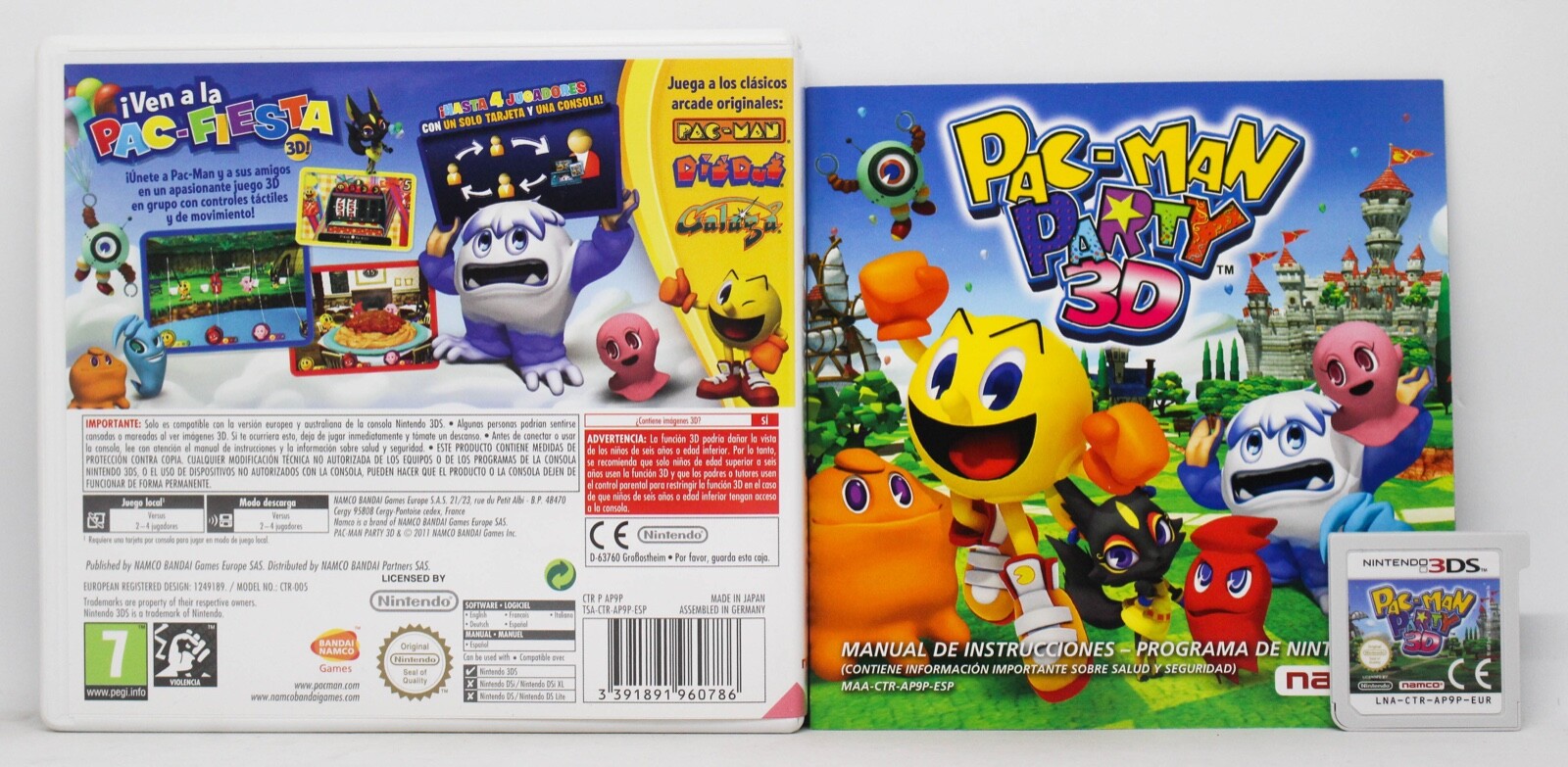 PACMAN PARTY 3D - NINTENDO 3DS - PAL ESPAÑA - PAC-MAN PAC MAN DIG DUG ...