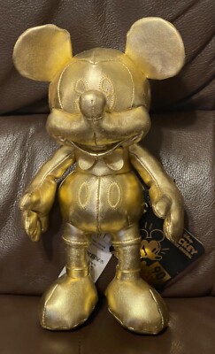 Mickey Mouse “90 Years of Magic” Gold Collection Small Plush (10 inch ...