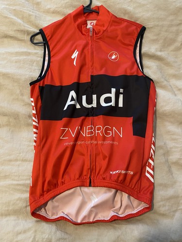 AUDI Castelli Pro cycling team custom Light Wind Vest size medium | eBay