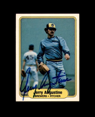 Jerry Augustine Hand Signed 1982 Fleer Milwaukee Autograph | eBay