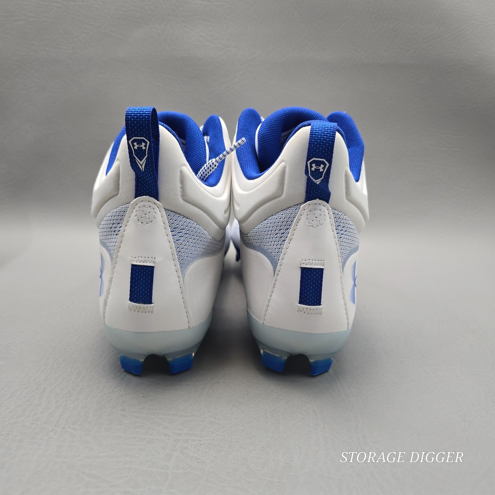 NEW Under Armour Command MC Mid DSG Men’s White/Blue Football Cleats ...