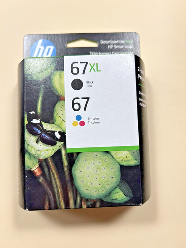 HP Black 67xl ink and 67 Color cartridges combo genuine HP Ink New | eBay