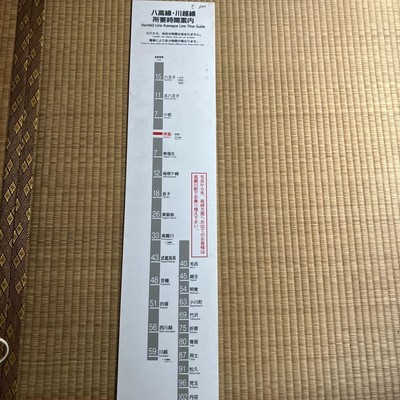 Hachiko Line Hachijima Station Installation Guide For Kawagoe Travel ...